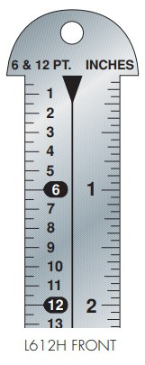 Gaebel Rulers 612-H Series Line Gauges