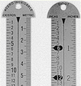 Gaebel Stainless Steel Printers’ Rulers & Line Gauges | Star Graphic ...