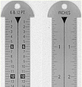 Gaebel Stainless Steel Printers’ Rulers & Line Gauges | Star Graphic ...