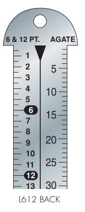 Gaebel Stainless Steel Printers’ Rulers & Line Gauges | Star Graphic ...