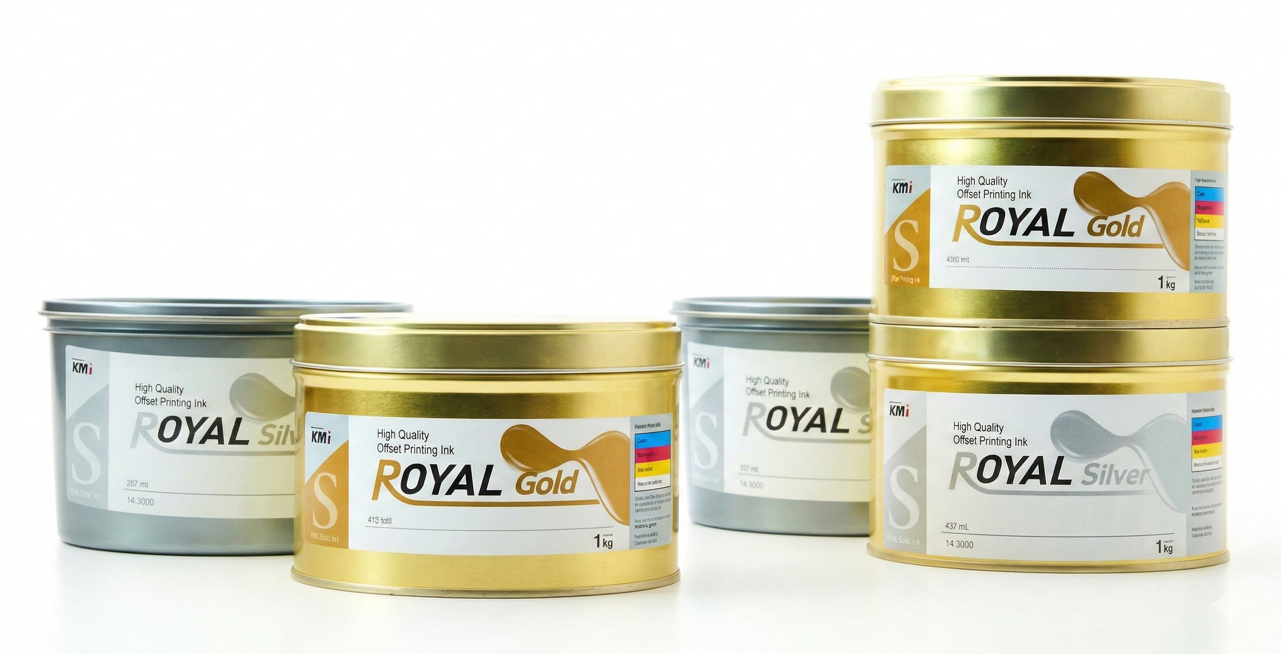 KMI Royal Series Metallic Offset Ink - Pantone 871 Gold