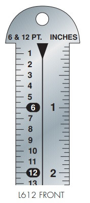 Gaebel Stainless Steel Printers’ Rulers & Line Gauges | Star Graphic ...