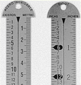 Gaebel Stainless Steel Printers’ Rulers & Line Gauges | Star Graphic ...