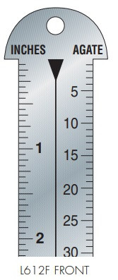 Gaebel Stainless Steel Printers’ Rulers & Line Gauges | Star Graphic ...