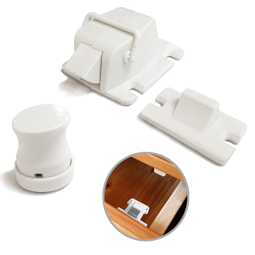 Safety Magnetic Lock set, 2 locks/1 key