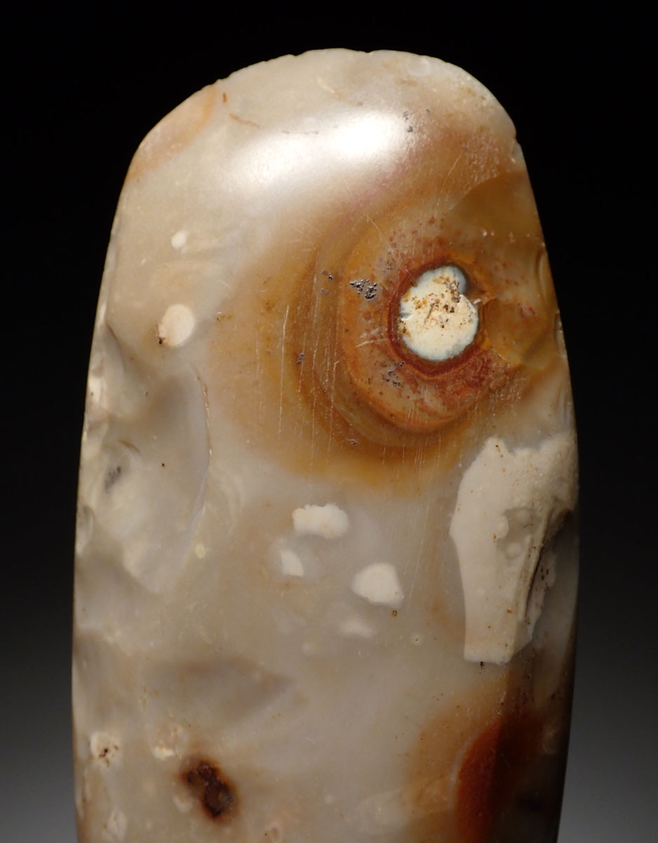 UNIQUELY COLORED EUROPEAN NEOLITHIC POLISHED FLINT CELT AXE FROM FRANCE ...