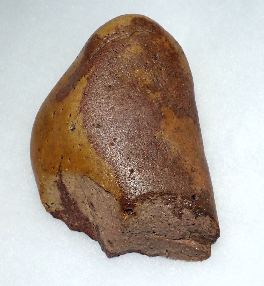 MUSEUM-CLASS BI-COLORED MODE 1 BASALT OLDOWAN PEBBLE CHOPPER AXE FROM ...