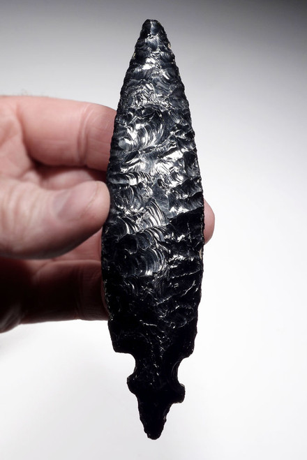 LARGE FINEST UNBROKEN PRESTIGE BIFACIAL LEAF BLADE OF RED ORANGE ...