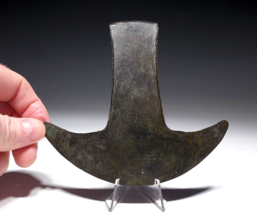 SUPERB PRE-COLUMBIAN AZTEC COPPER HOE AXE MONEY *PC436 - TIME VAULT GALLERY