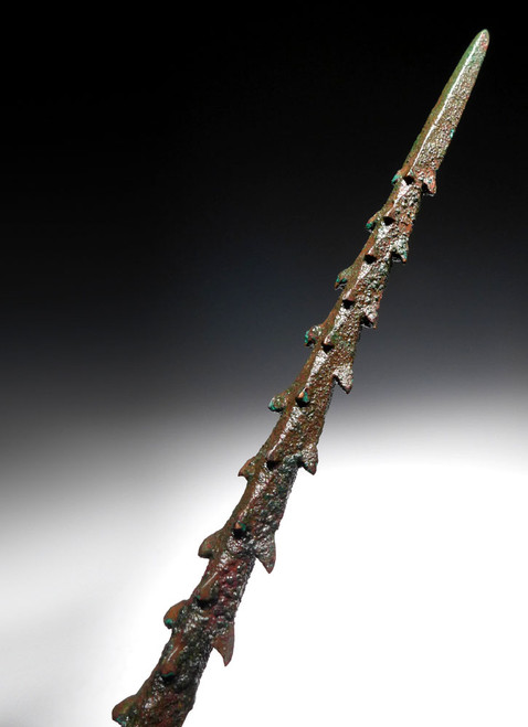 EXTREMELY RARE ANCIENT BACTRIAN ROYAL BRONZE HARPOON SWORD OF THE ...