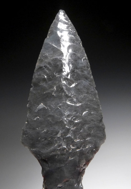 TOP COLLECTOR-GRADE ELONGATED PRE-COLUMBIAN AZTEC BANDED OBSIDIAN ...