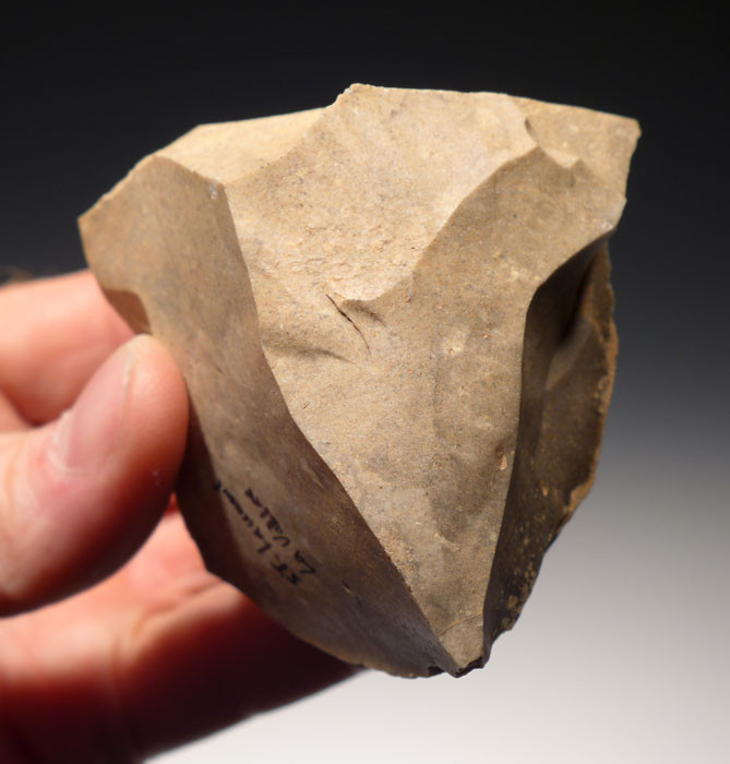 CRO MAGNON UPPER PALEOLITHIC TOOL FLINT CORE ARTIFACT