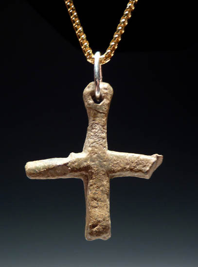 ANCIENT ROMAN BYZANTINE CROSS CHRISTIAN PENDANT