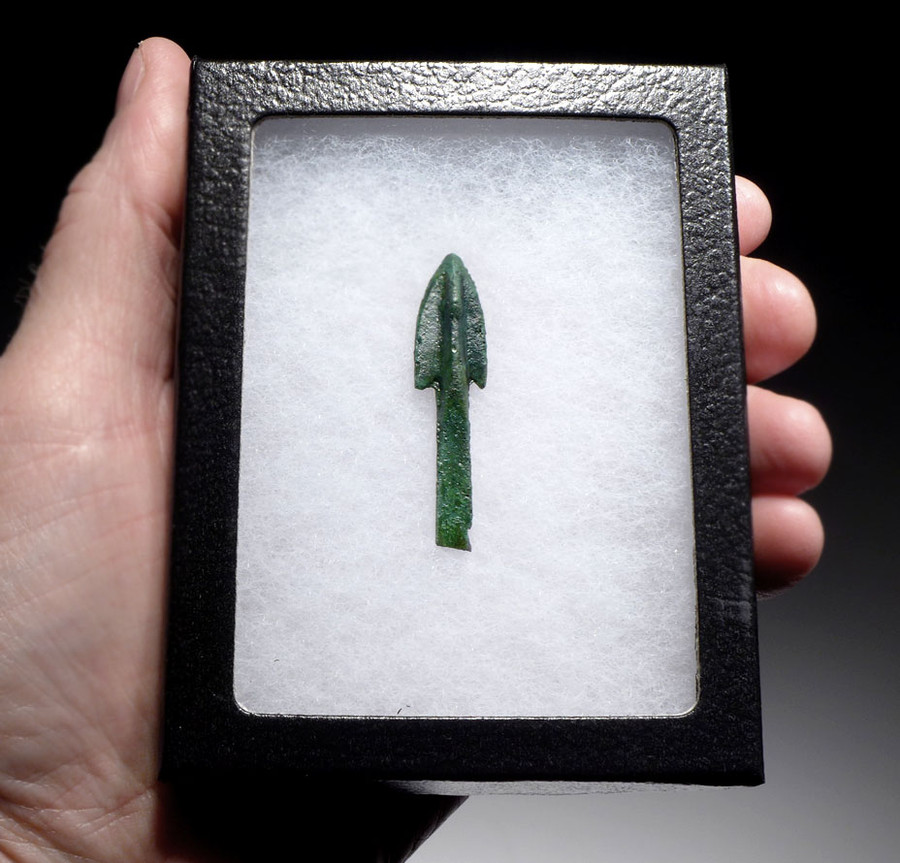 ANCIENT GREEK MACEDONIA BRONZE ARROWHEAD