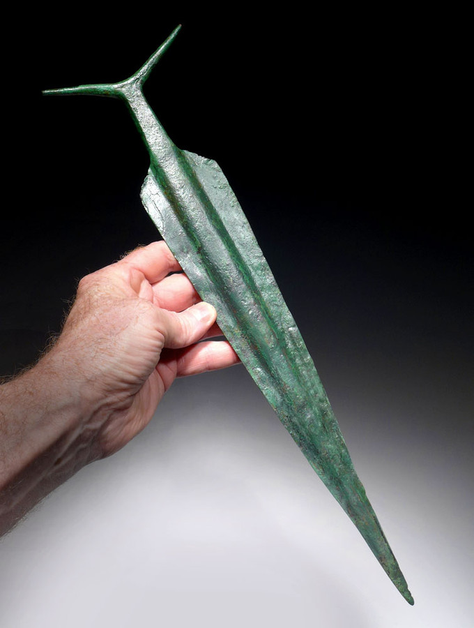 ANTENNA SWORD ANCIENT COPPER UTAR PRADESH HARAPPAN CULTURE