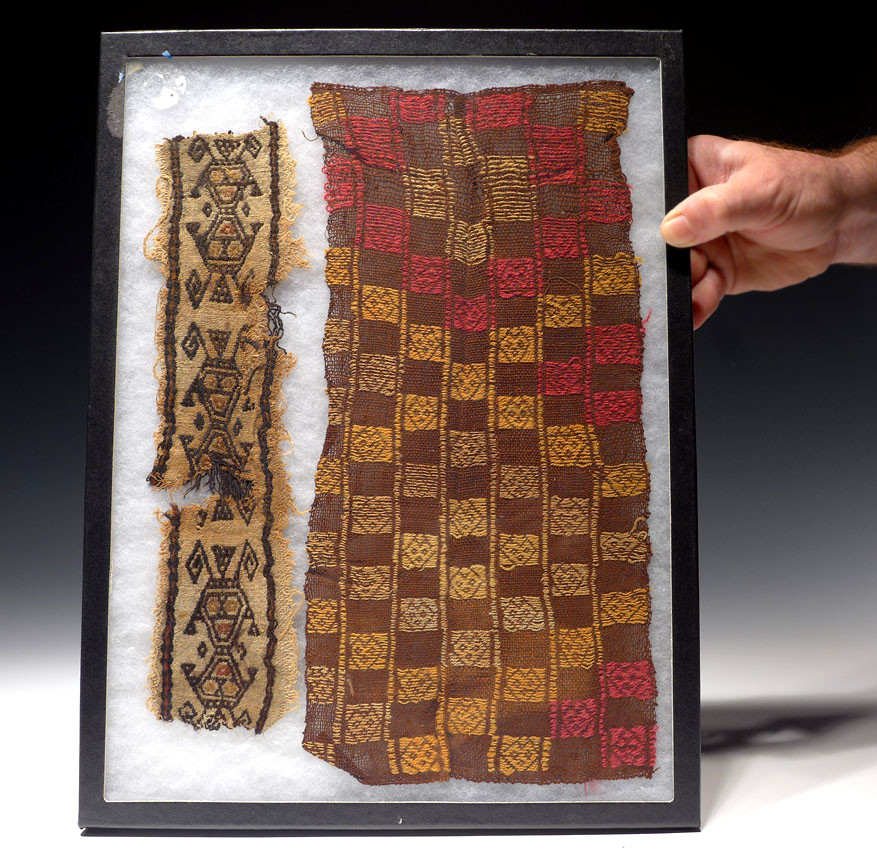 PRE-COLUMBIAN ANCIENT ALIENS TEXTILE CLOTH FABRIC