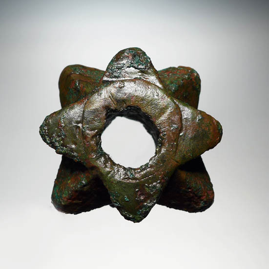 ANCIENT ROMAN BYZANTINE BRONZE MACE HEAD