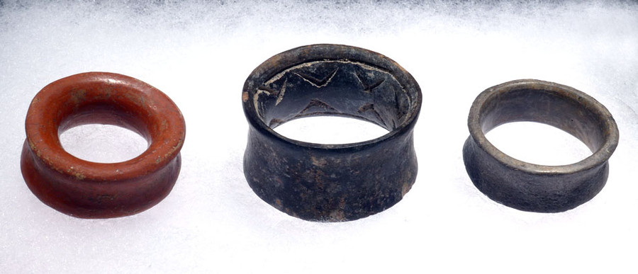 PRE-COLUMBIAN ANCIENT EAR SPOOLS FLARES BODY ADORNMENT