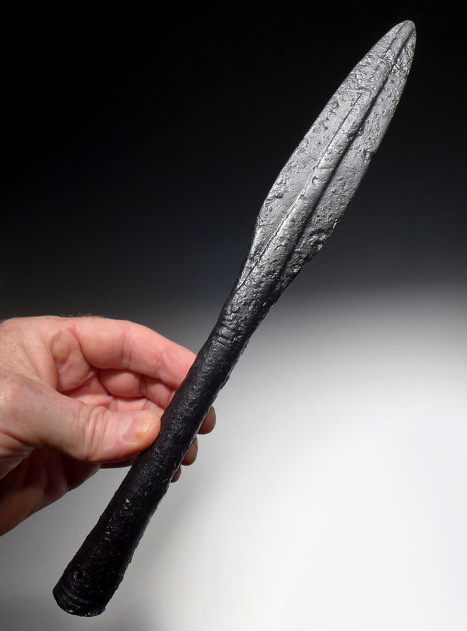 EARLY ANCIENT ISLAMIC UMAYYAD CAVALRY LANCE SPEARHEAD FROM THE ENEMY OF ...