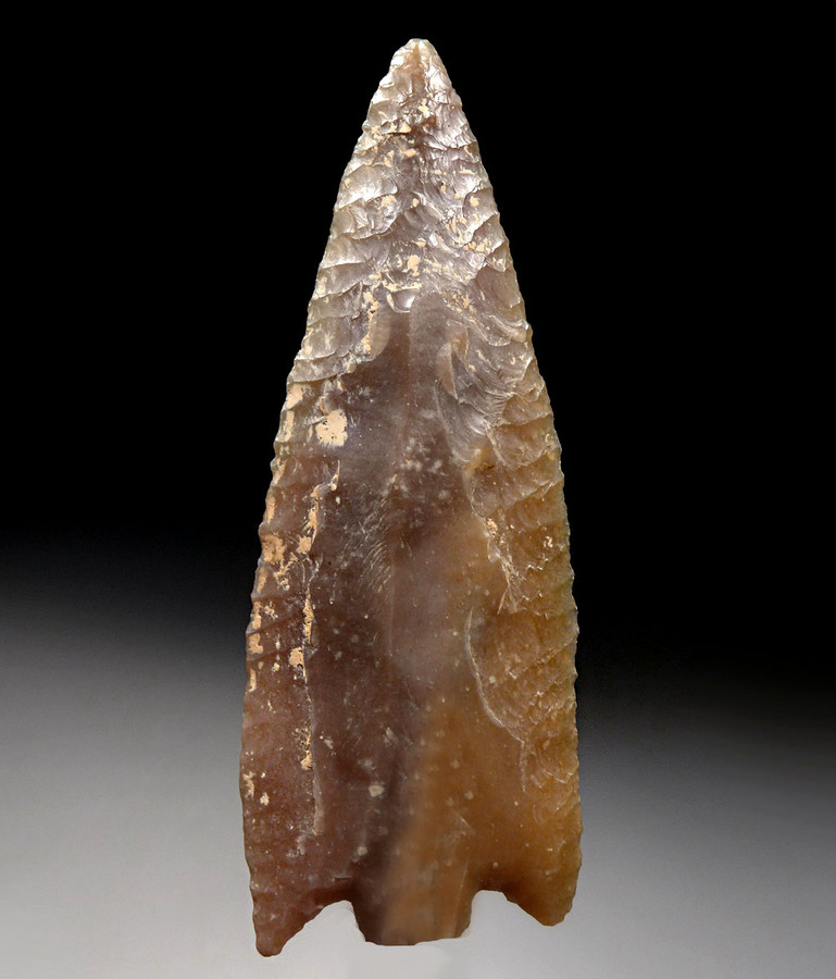 BEST OF THE BEST CAPSIAN AFRICAN NEOLITHIC SUPER THIN UNIFACIAL DELTA ...