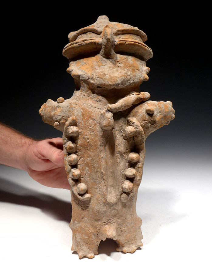 PRE-COLUMBIAN HUMAN SACRIFICE FIGURE MEZCALA