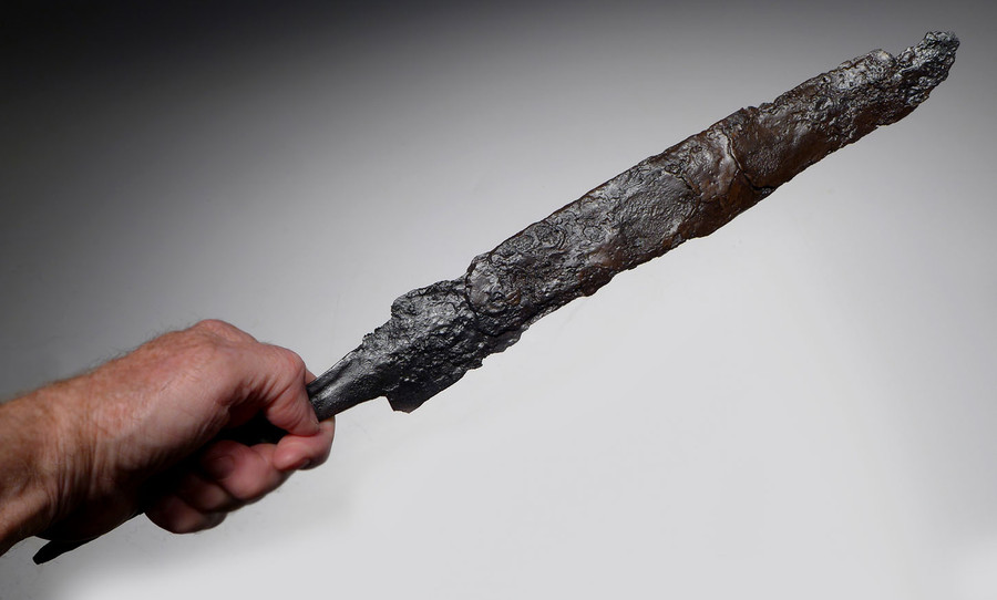 EXTREMELY RARE ANCIENT CELTIC IRON SHORT SWORD FROM IRON AGE GERMANY ...