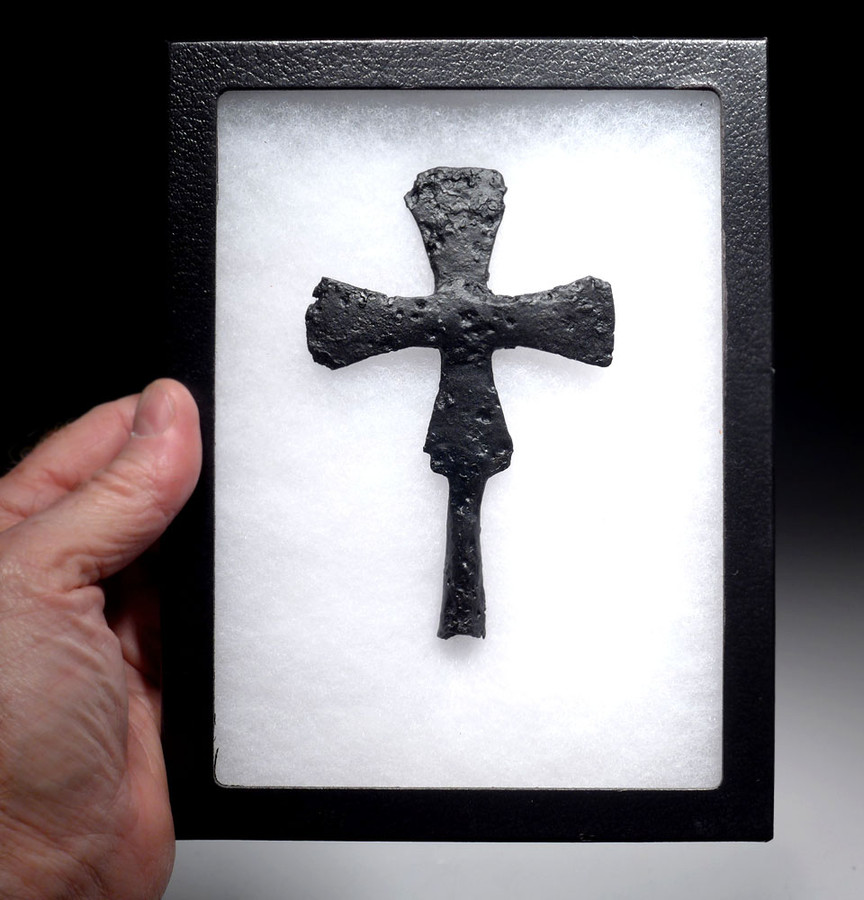 EXTREMELY RARE ANCIENT CHRISTIAN ROMAN PROCESSIONAL CROSS USED BY THE ...