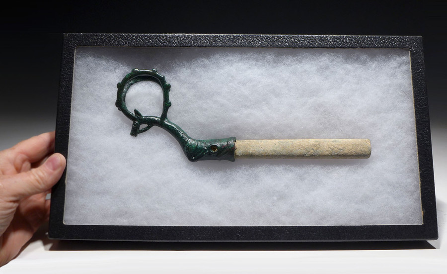 MUSEUM-CLASS ANCIENT LURISTAN WHETSTONE SWORD & DAGGER SHARPENER WITH ...