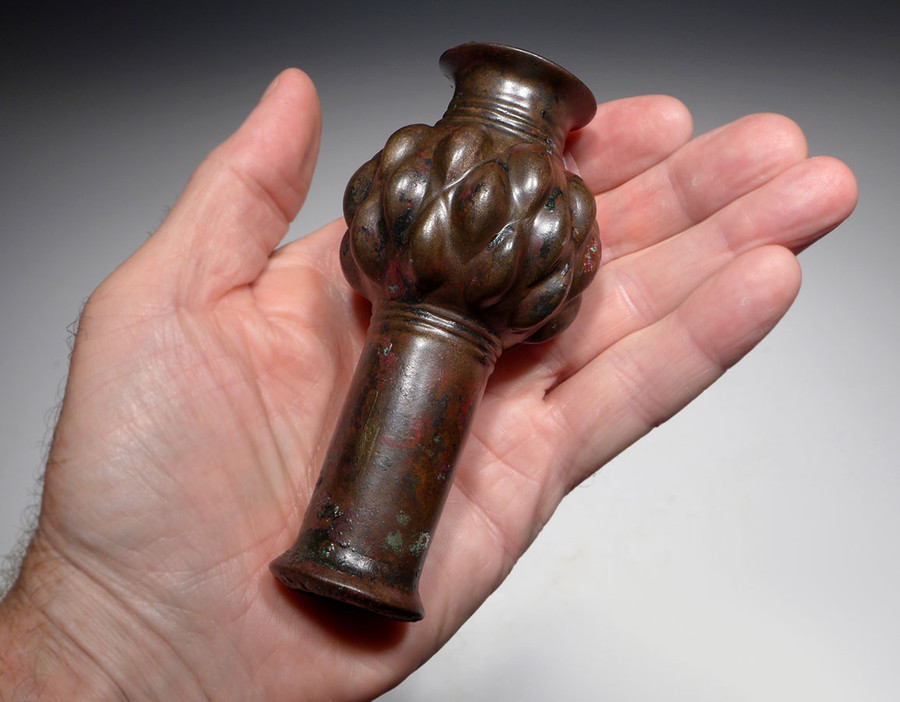 ANCIENT NEAR EAST BRONZE BATTLE SCEPTER MACE HEAD FROM LURISTAN WITH ...