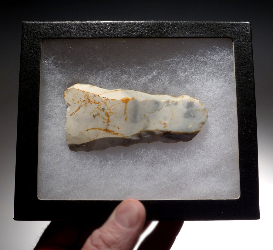 SUPERB RARE FLINT NEOLITHIC TRANCHET AXE FROM PREHISTORIC SWEDEN *N196 ...