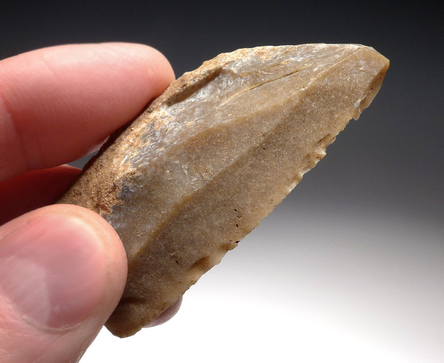 SUPERB UPPER PALEOLITHIC AURIGNACIAN FLINT BLADE FROM FAMOUS CRO-MAGNON ...