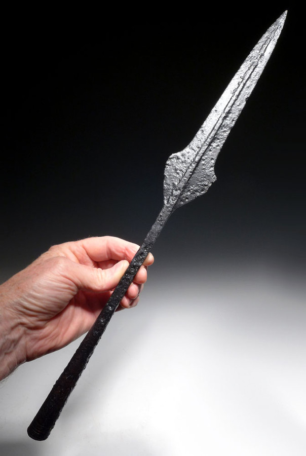 LARGE PRIMARY ANCIENT ROMAN BYZANTINE CAVALRY LANCE SPEARHEAD *R287 ...