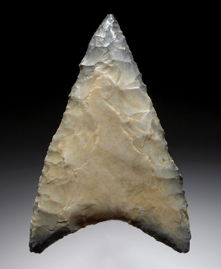 FINEST LARGE BROAD HOLLOW BASE DELTA CAPSIAN AFRICAN NEOLITHIC ...