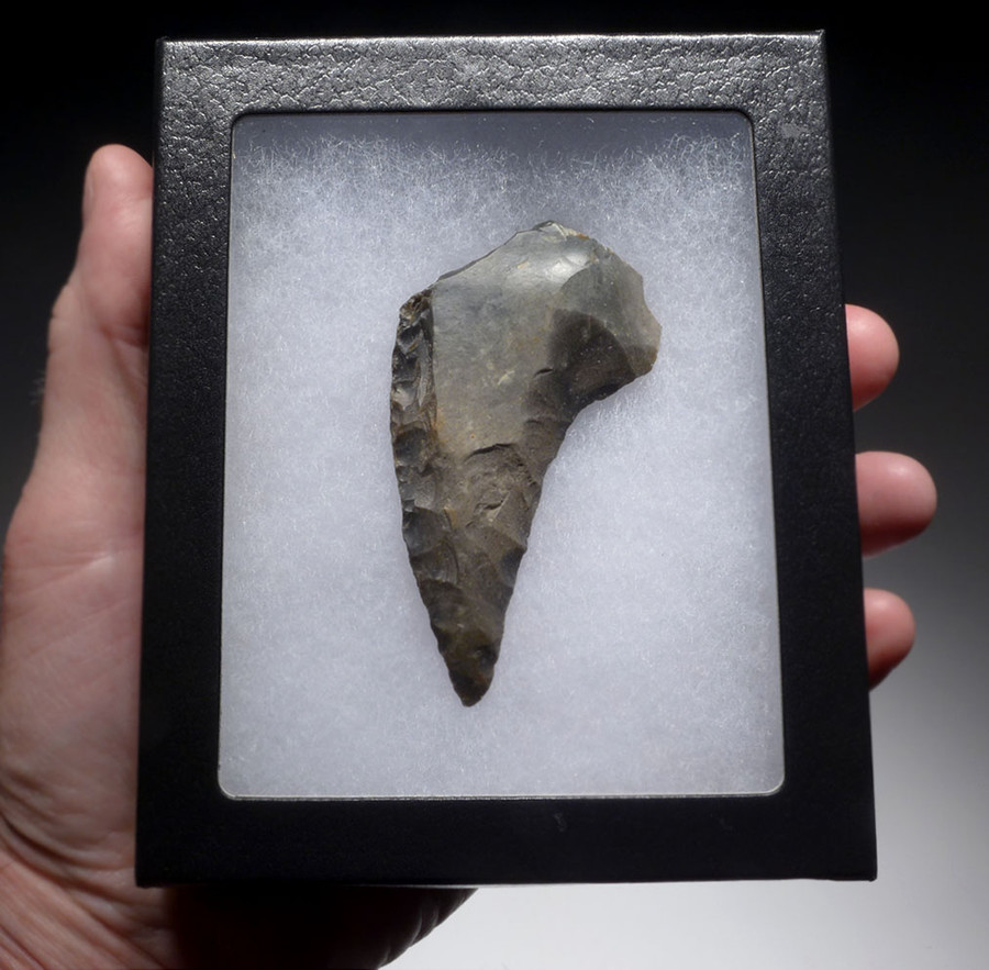 EXCEPTIONAL BRITTANY FRANCE NEOLITHIC FLINT POINT SCRAPER OF THE ...