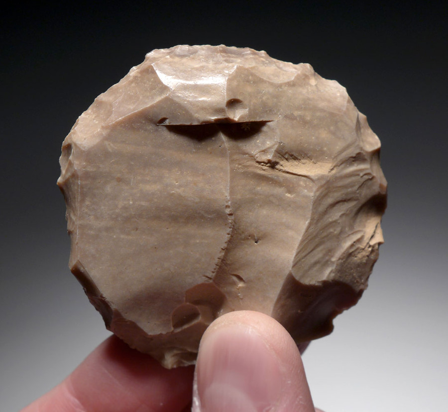 FINEST LARGE CAPSIAN AFRICAN NEOLITHIC DISCOIDAL SCRAPER *CAP378 - TIME ...