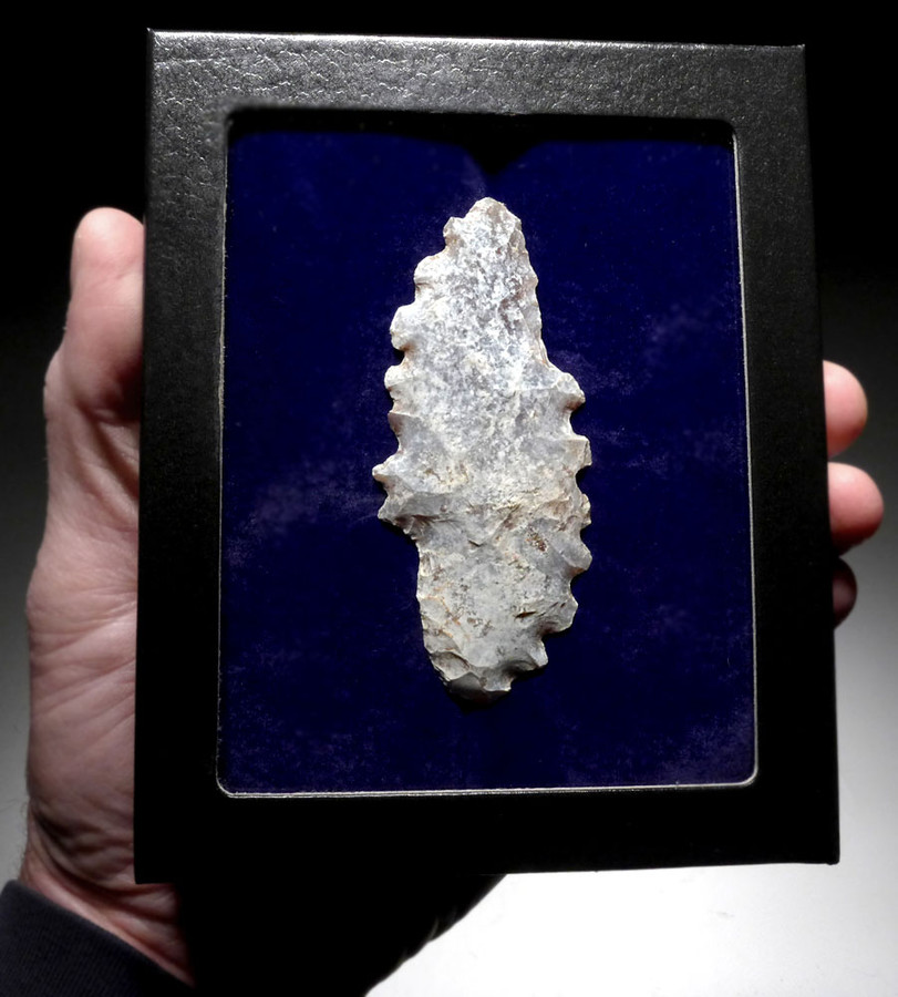 FINEST LARGE MAYAN ABSTRACT SERRATED FLAKED STONE ECCENTRIC PRE ...