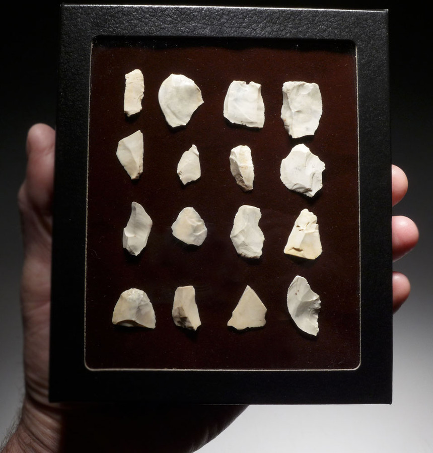 RARE MESOLITHIC FLAKE AND BLADE TOOLS FROM SAUVETERRIAN CULTURE HUNTER ...