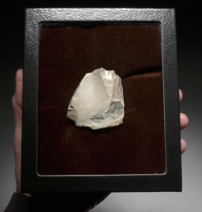 RARE MESOLITHIC FLINT MICROLITH BLADE CORE FROM SAUVETERRIAN CULTURE ...