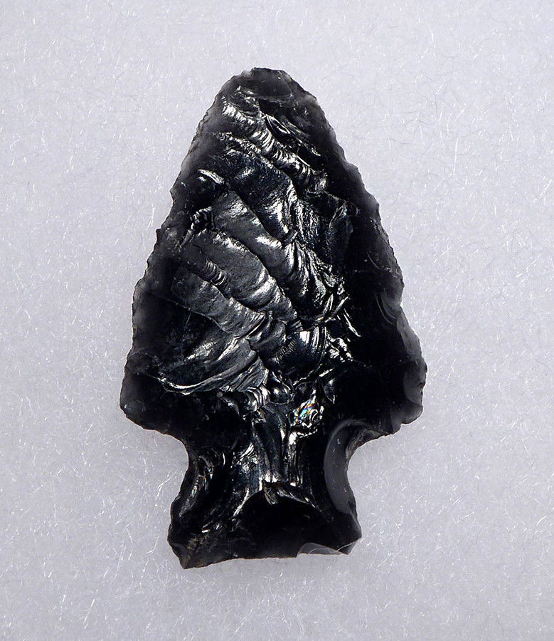 EXCEPTIONAL DELTA-SHAPED MAYAN OBSIDIAN ARROWHEAD *PC512 - TIME VAULT ...