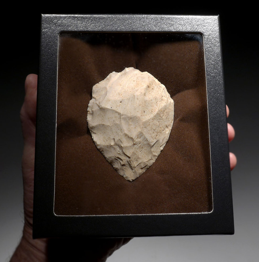 FINEST INVESTMENT-CLASS AMYGDALOID FLINT NEANDERTHAL MOUSTERIAN HAND ...