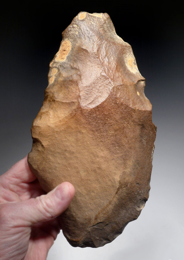 FINEST LARGE AFRICAN PREHISTORIC STONE AGE ACHEULEAN BLADE KNIFE MADE ...