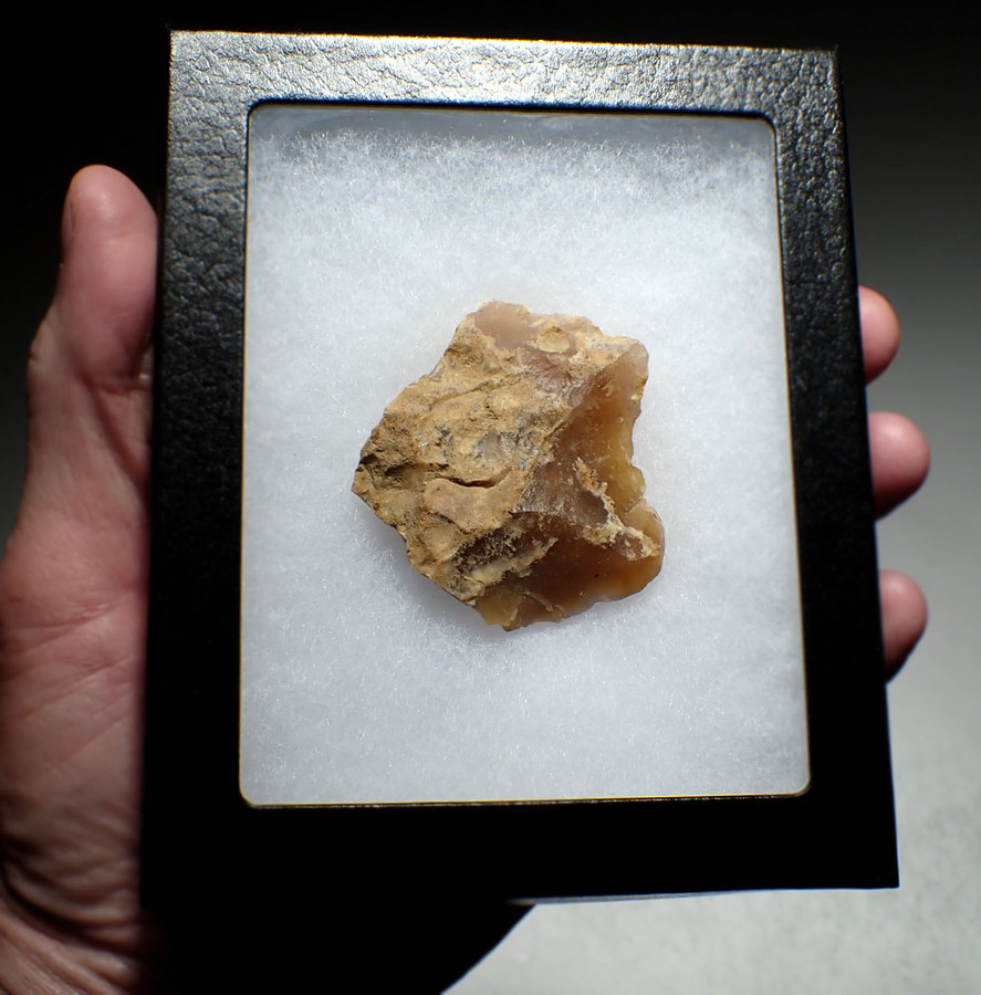 NEANDERTHAL FLINT MULTI-PURPOSE SCRAPER MOUSTERIAN FLAKE TOOL FROM LA ...