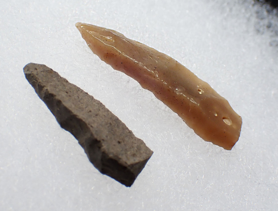 RARE CRO-MAGNON FLINT MICROLITH FLAKE TOOLS FROM FAMOUS PREHISTORIC ART ...