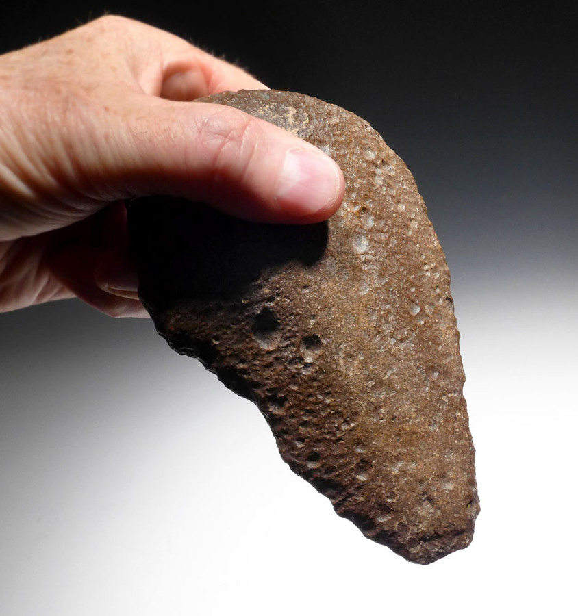 ACHEULEAN HOMO ERGASTER VESICULAR BASALT HAND AXE FROM STONE AGE AFRICA ...