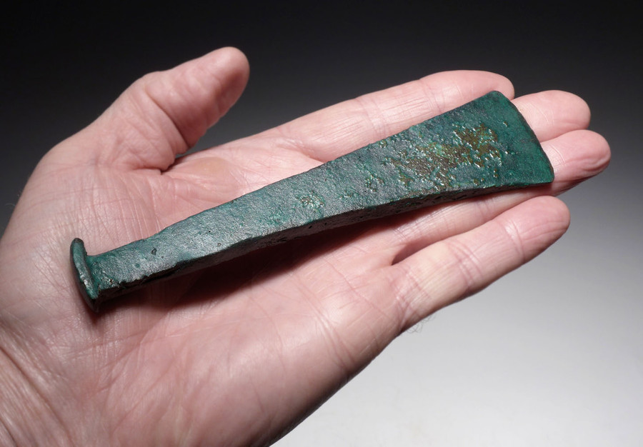 TUMULUS CULTURE ANCIENT BRONZE ARTISAN CARVING CHISEL FROM BRONZE AGE ...