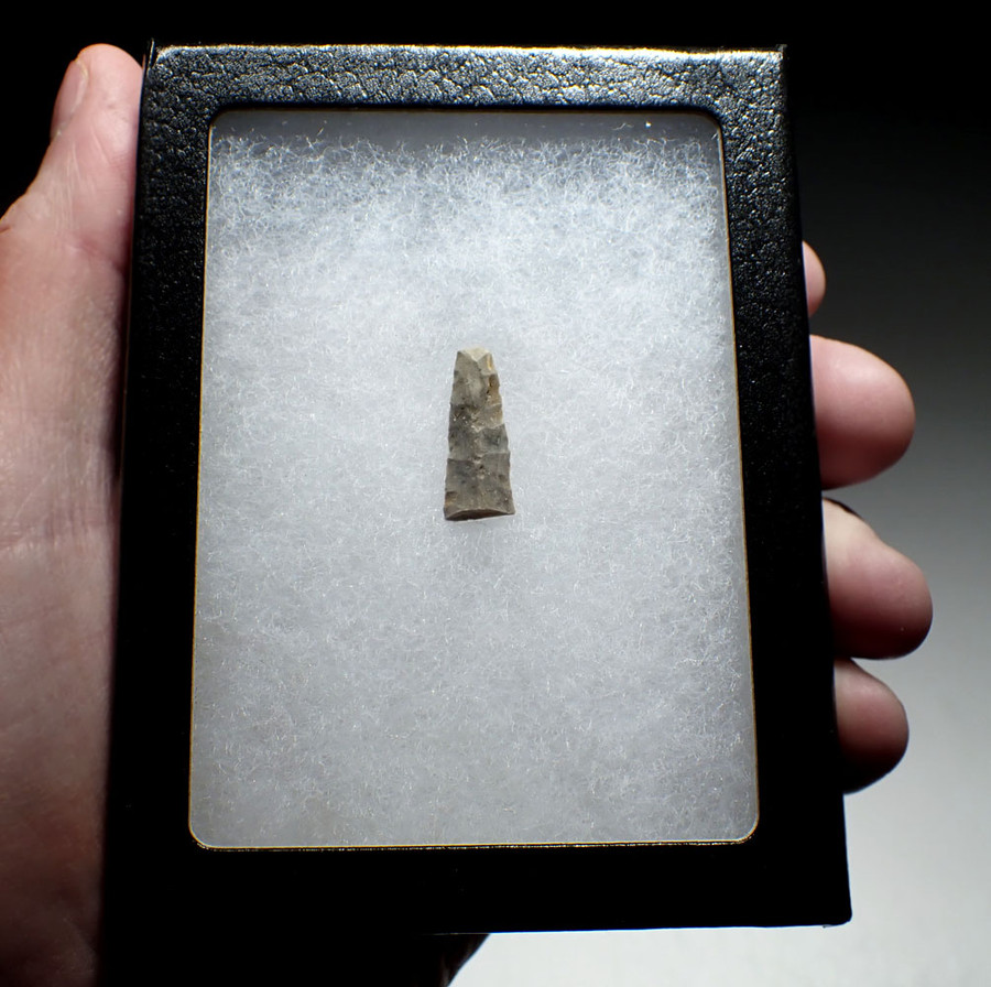FINE CRO-MAGNON FLINT MICROLITH FLAKE BLADE TOOL FROM FAMOUS ...