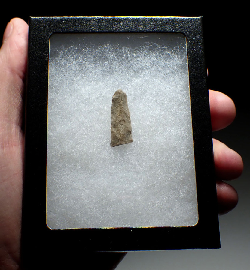 CHOICE CRO-MAGNON FLINT MICROLITH FLAKE BLADE TOOL FROM FAMOUS ...