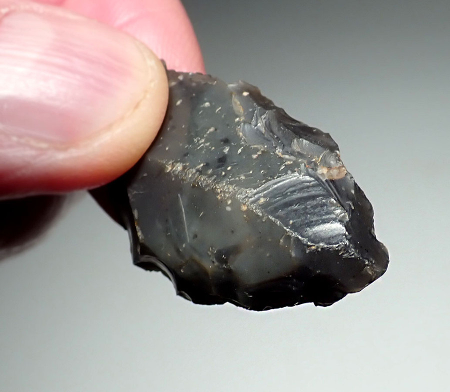 BRITISH NEOLITHIC FLINT TOOL FROM THE FAMOUS BOWL BARROWS OF SOPLEY ...
