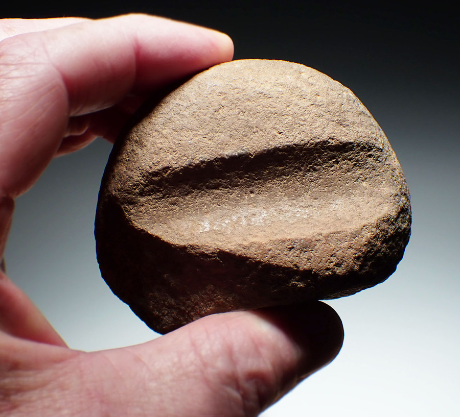 RARE STONE BEAD GROOVED ART POLISHER FROM THE TENERIAN NEOLITHIC ...