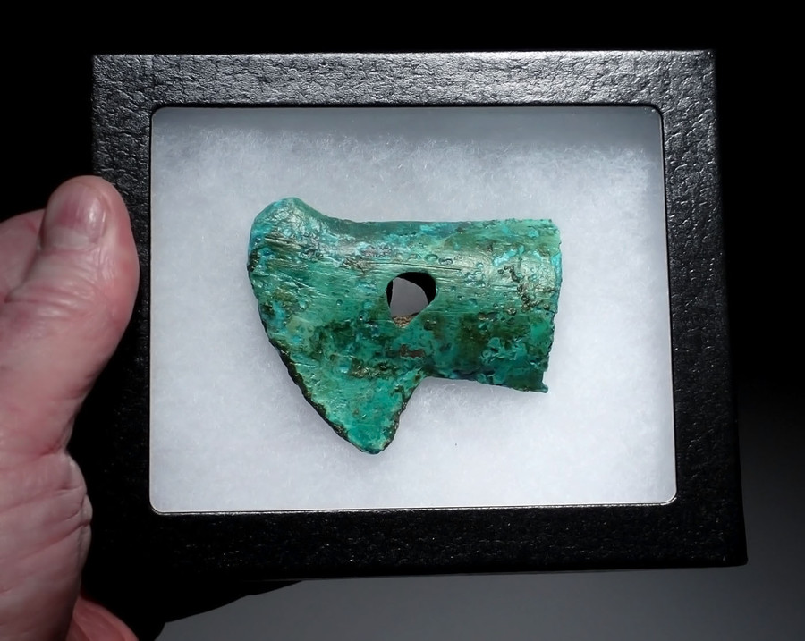 EXCELLENT ANCIENT LAC VIET BRONZE WAR AXE FROM THE SOUTHEAST ASIA DONG ...